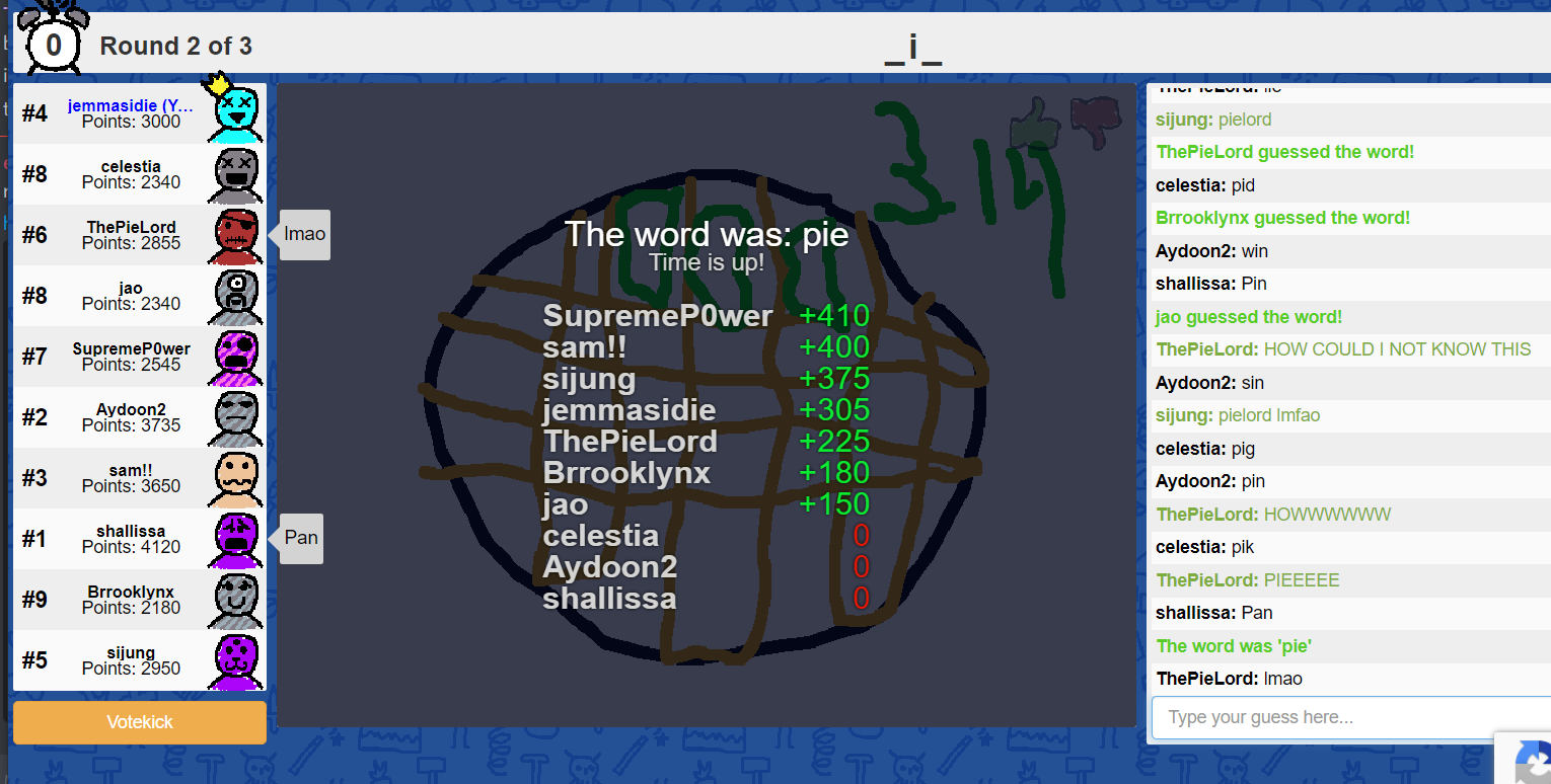 PIC Draws Again: Skribbl.io Event [RESULTS] | People's Imperial ...