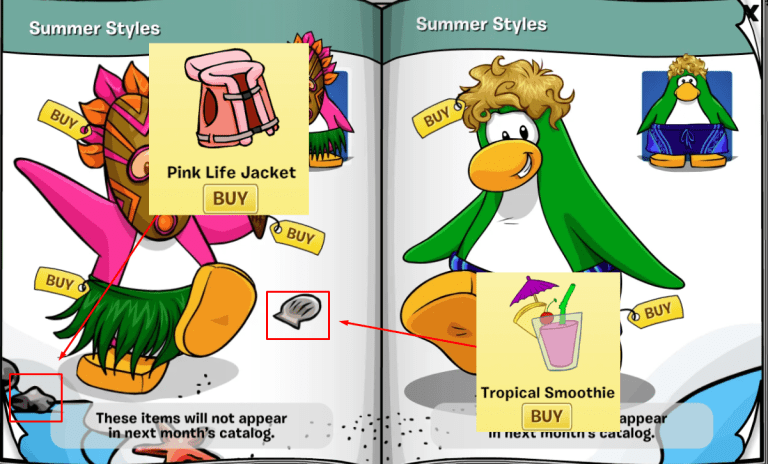Club Penguin Journey: Penguin Style Catalog Hidden Item Guide and ...