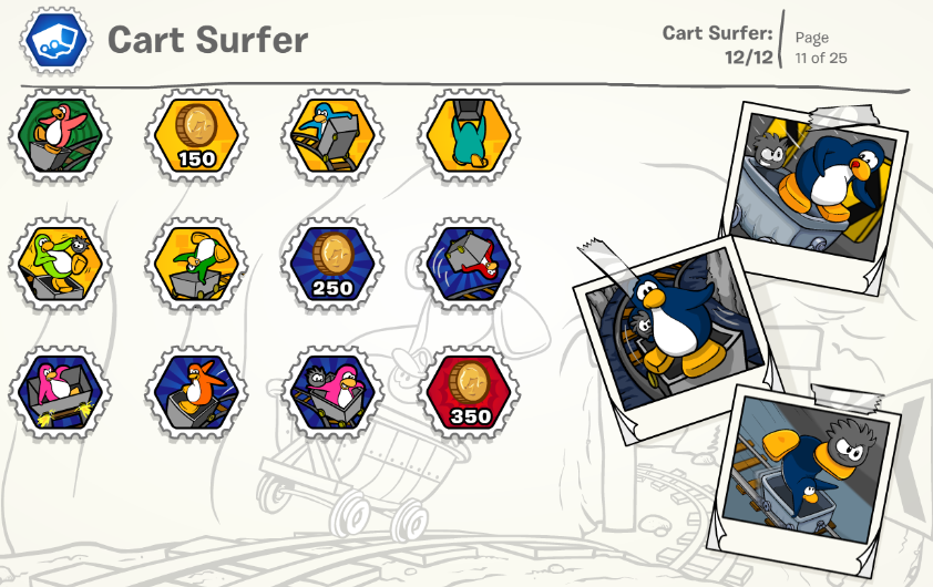 Club Penguin Journey: Cart Surfer Stamp Guide | People's Imperial ...